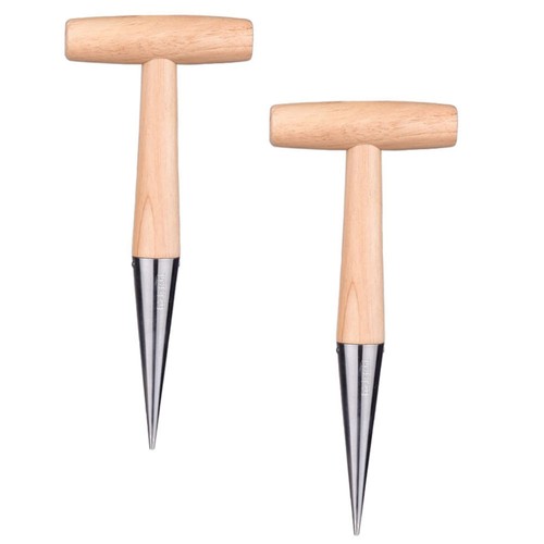 2 Pcs Gardening Hole Punch Puncher Tool Post Digger Handles Tools ...