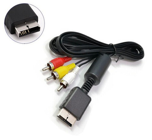 6 Feet AV to RCA Audio Video Composite Cable Cord For Sony PS1 PS2 PS3 ...