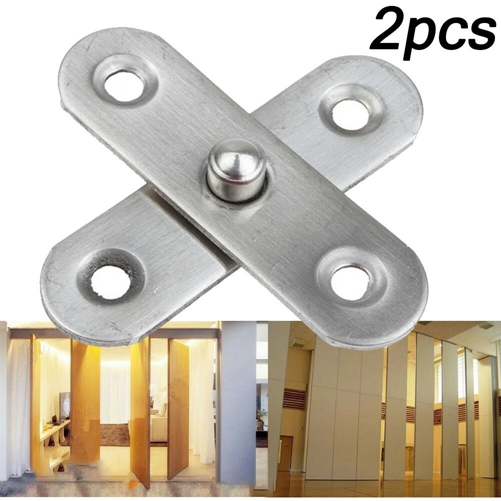 2 x Hardware Stainless Steel 360 Degree Rotating Door Pivot Hinge Tone ...
