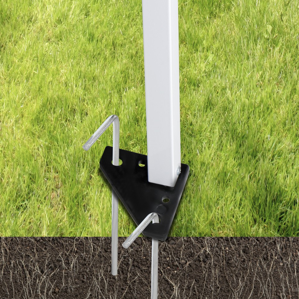 10x10 Pop Up Canopy Tent Adjustable Straight Leg Heights w/Wheeled Bag ...