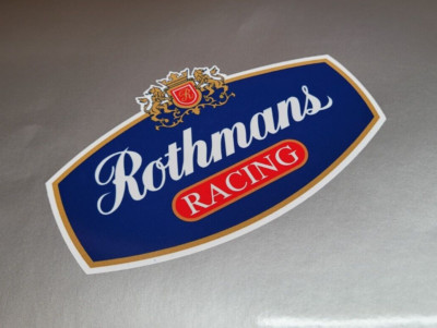 ROTHMANS Red Racing Logo Classic Bike & Car STICKER 200mm 8" Race Team ...