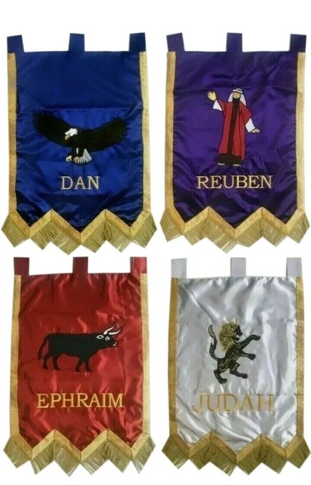 Masonic Royal Arch Veil Banners - Masonry Chapter Banners 4 pcs Set ...