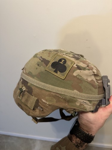 US ARMY ACH helmet size Large, OCP cover with unit insignia . | eBay