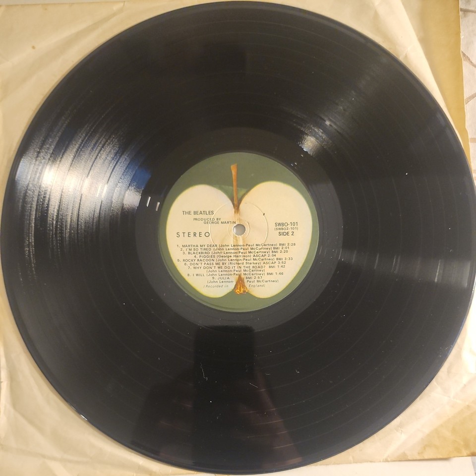 VINYL LP ALBUM -BEATLES - (WHITE ALBUM) - 1968 - #SWBO 101 | eBay