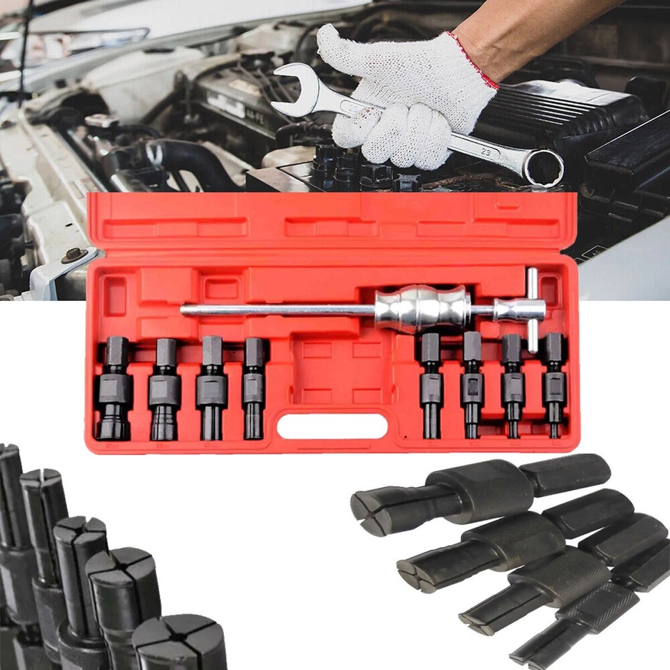 9pc Blind Hole Inner Bearing Puller Set Remover Slide Hammer Internal ...