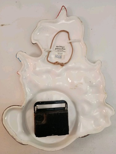 Disney Pinocchio Jiminy Cricket Wall Clock Porcelain Treasures ...