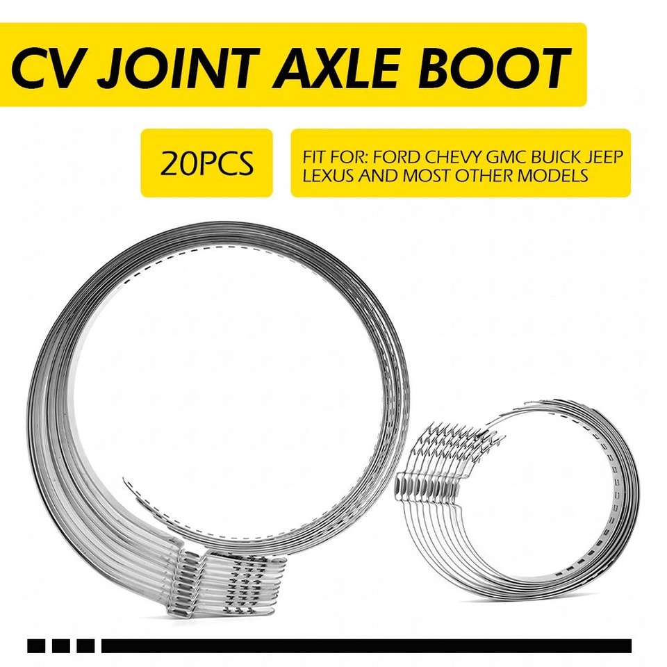 For Ford Chevy GMC Auto/ATV Buick CV Joint Axle Boot Clamp Crimp Bands ...