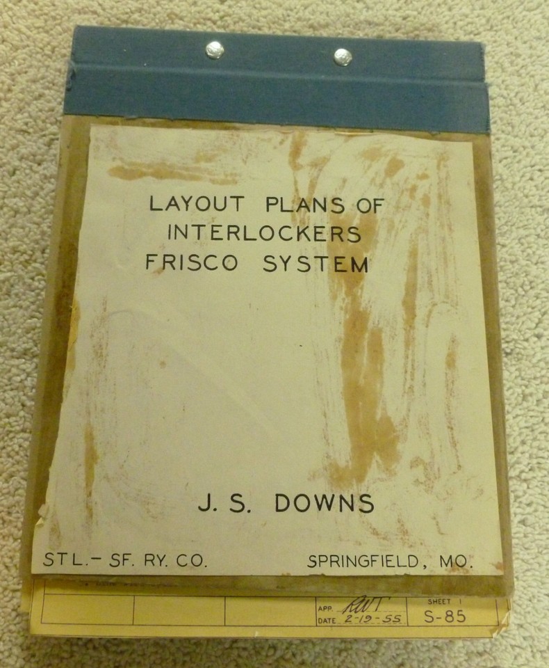 Vintage Frisco Railway SLSF System Signal Interlocking Layout Plans ...