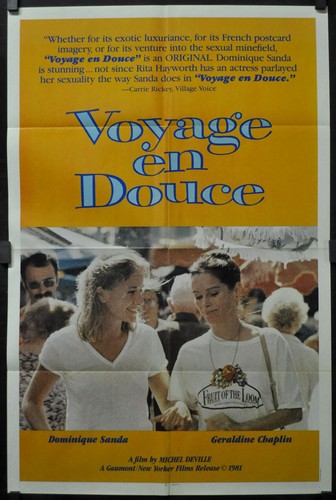 VOYAGE EN DOUCE 1981 ORIG 27X41 MOVIE POSTER GERALDINE CHAPLIN ...