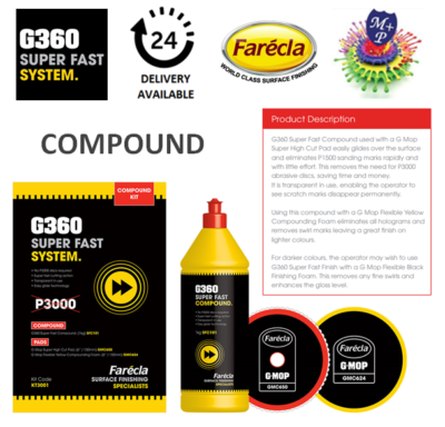 Farecla KT3001 G360 SUPER FAST COMPOUND KIT | eBay