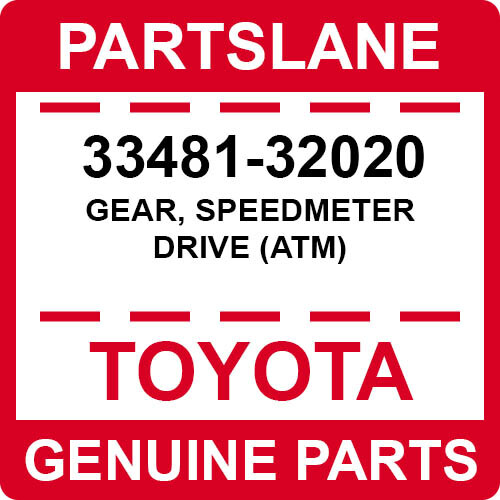 33481-32020 Toyota OEM Genuine GEAR, SPEEDMETER DRIVE (ATM) | eBay