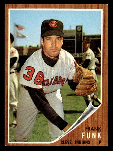 1962 Topps #587 Frank Funk Ex-Mint SP Indians | eBay