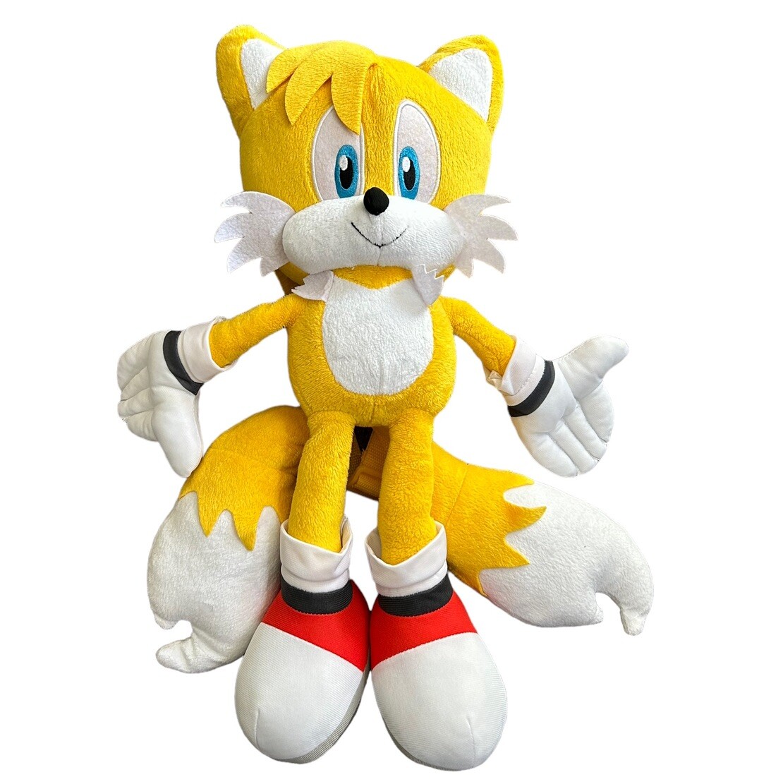 Sonic The Hedgehog Sidekick Tails 20” Yellow Plush Backpack Stuffed ...