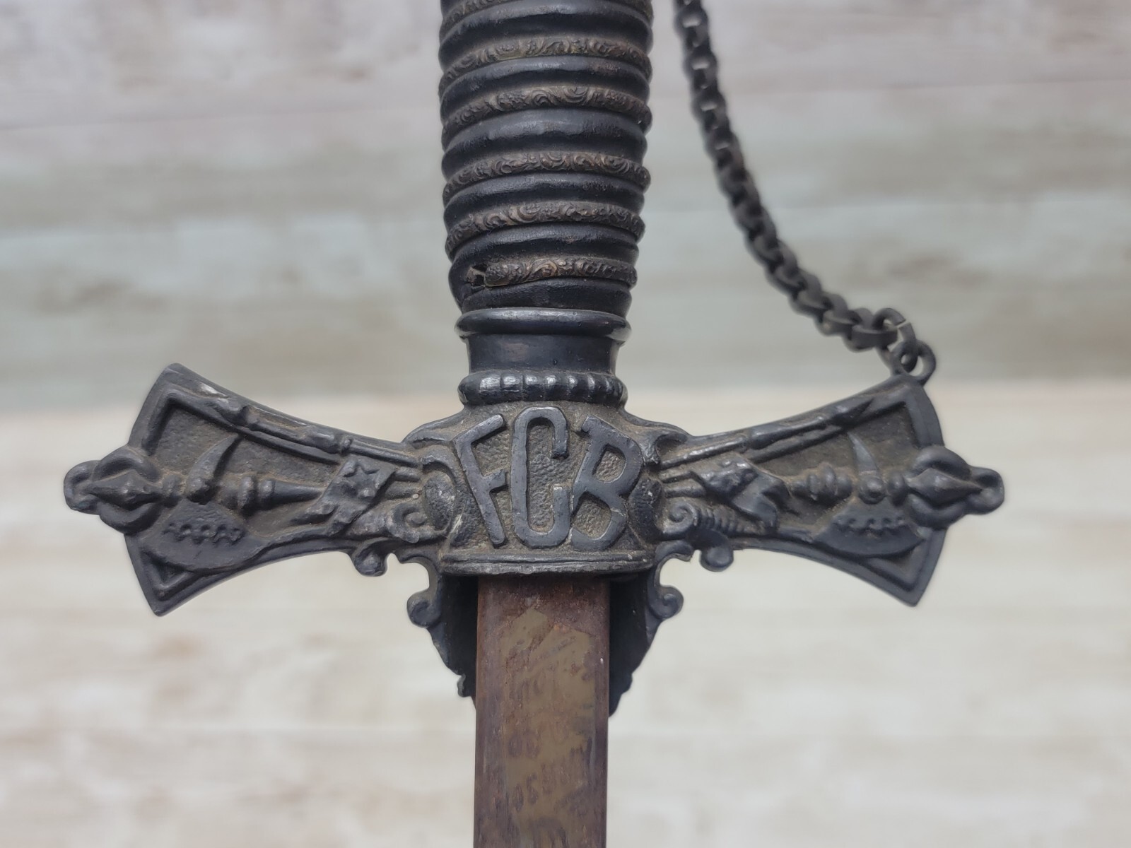 Vintage Antique Knights Of Pythias Ceremonial Masonic FCB Sword Rare ...