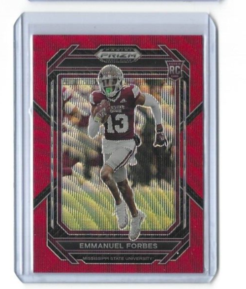 2023 Panini Prizm Draft EMMANUEL FORBES RED WAVE Prizm Rookie RC SP ...