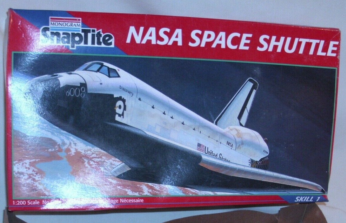 MONOGRAM NASA SPACE SHUTTLE SNAP TITE MODEL BOXED 1:200 #1110 | eBay