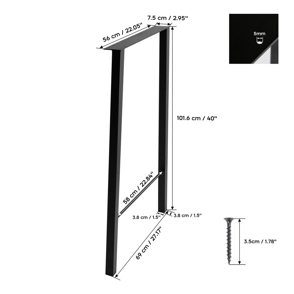 16" 20" 22" 28" 30" 34" 40" inch Metal Table Legs DIY Coffee Table ...