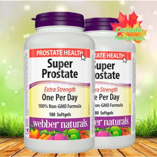 WEBBER NATURALS Super Prostate Twin Pack（2 x 180 softgels） - One per ...