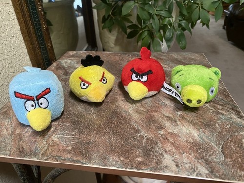 Angry Birds FLINGERS Finger Puppet Plush Rovio Red Yellow Blue Green ...