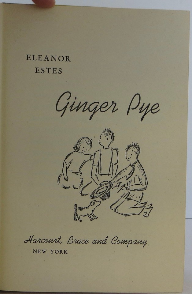 Eleanor Estes / Ginger Pye 1st Edition 1951 #2407028 | eBay