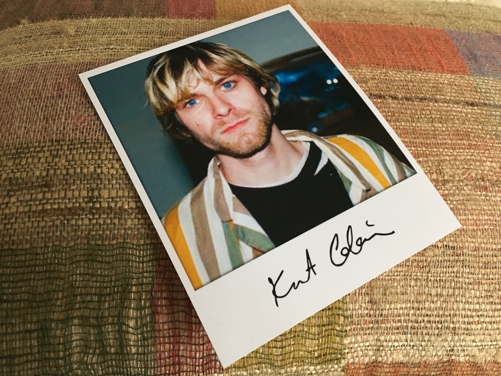 Polaroid KURT COBAIN Signed Photo PRINTED autograph NIRVANA not ...