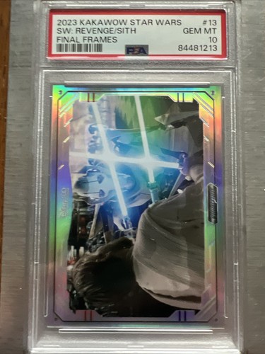 2023 Kakawow Star Wars Revenge Sith Final Frames Silver #13 PSA 10 GEM🔥 ...