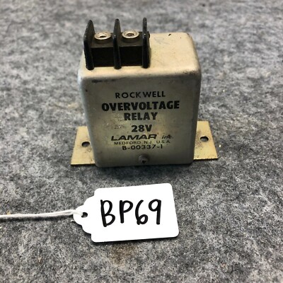 Rockwell Lamar Overvoltage Relay 28V P/N B-00337-1 | eBay