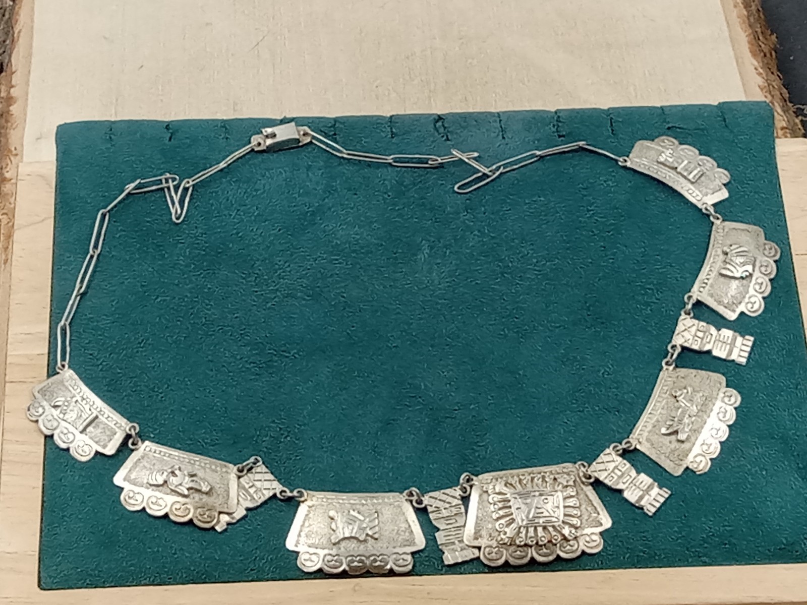 21" South American Aztec, Incan Mythos Theme Necklace… - Gem