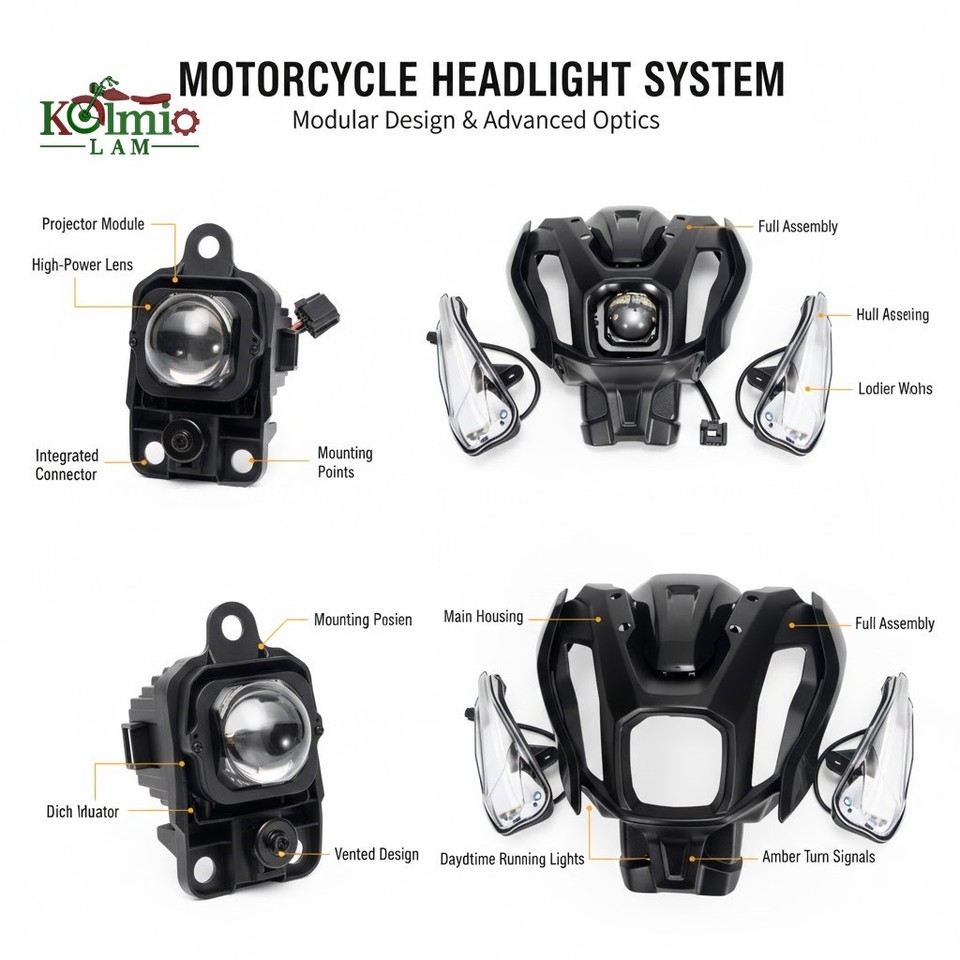 Fit For Yamaha MT07 2021-2024 LED Headlight Assembly Fairing Side ...