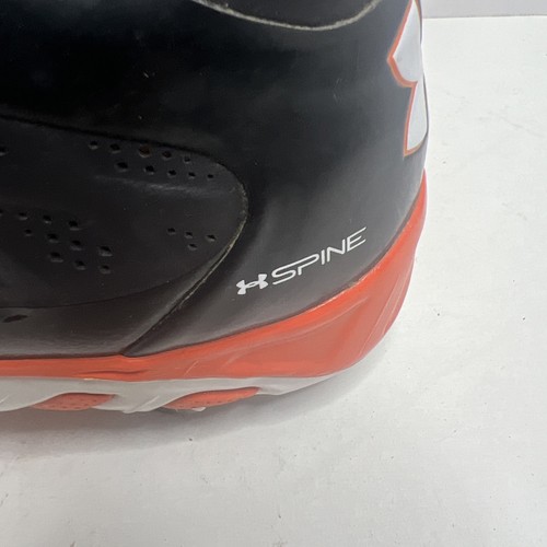 Under Armour Spine Baseball Metal Cleats Men’s 11 Black Orange 1240692 ...
