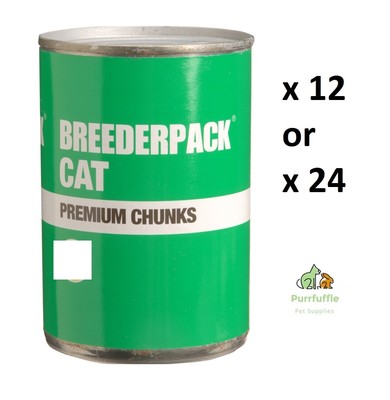 BREEDERPACK CAT PREMIUM CHUNKS IN JELLY VARIETY PACK Wet Food - 12 or ...