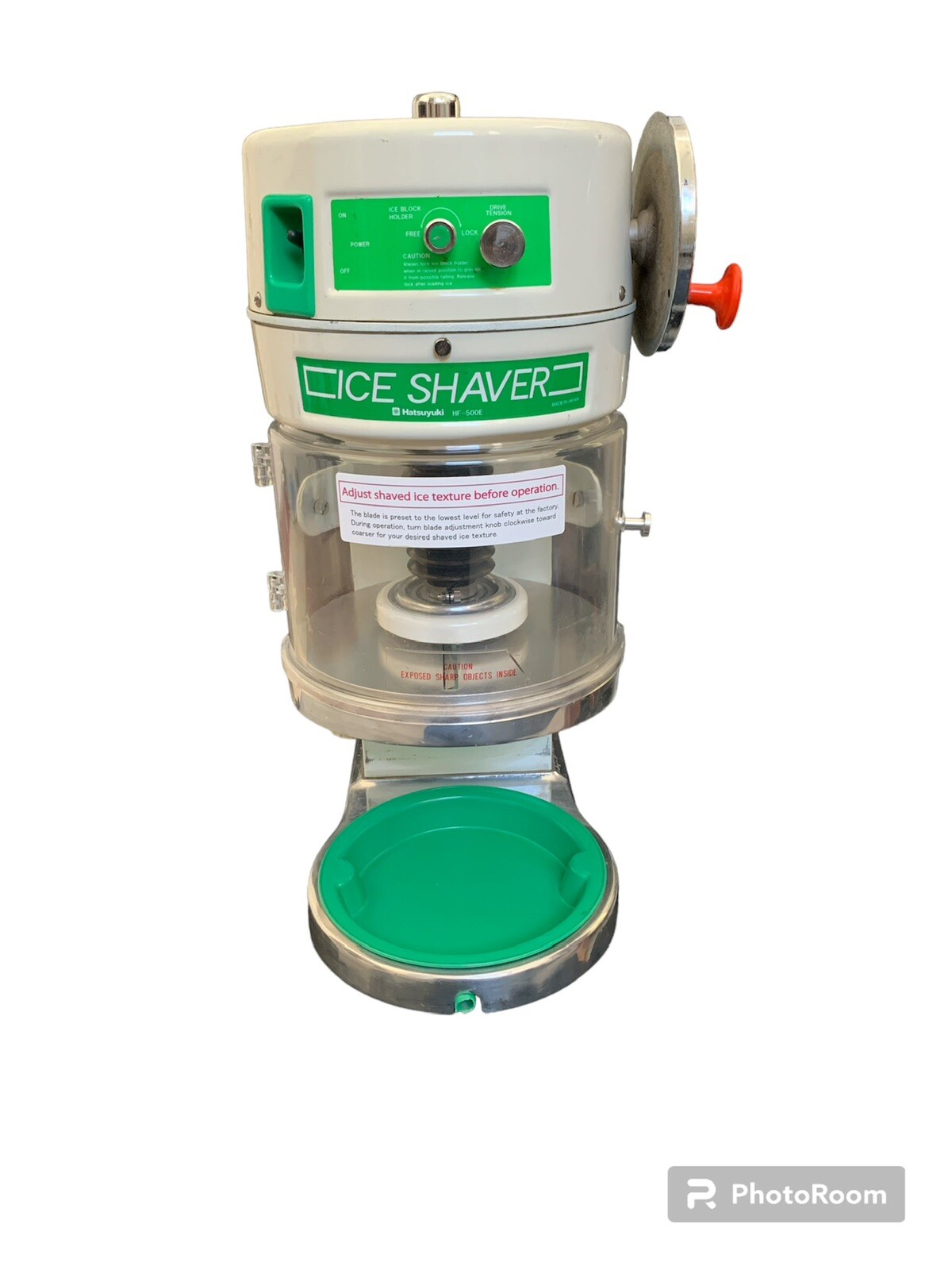 COMMERCIAL ICE SHAVER HATSUYUKI HF-500E BLOCK SHAVED ICE - Offers ...