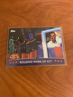 Rare Gold Foil 2008 Topps Barack Obama Inaugural Edition Card #35 w ...