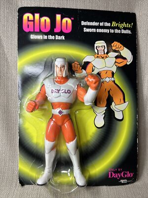 Vintage Corporate Gift Promo Promotional Action Figure Dayglo Glo Jo ...
