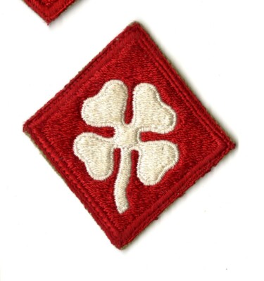 Fourth Army White Back Patch WWII Vintage Pearl Harbor Pacific Training ...