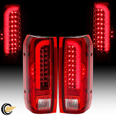 [FULL LED] Tail Lights Rear Lamps For Ford F150 F250 F350 Bronco 90-97 ...