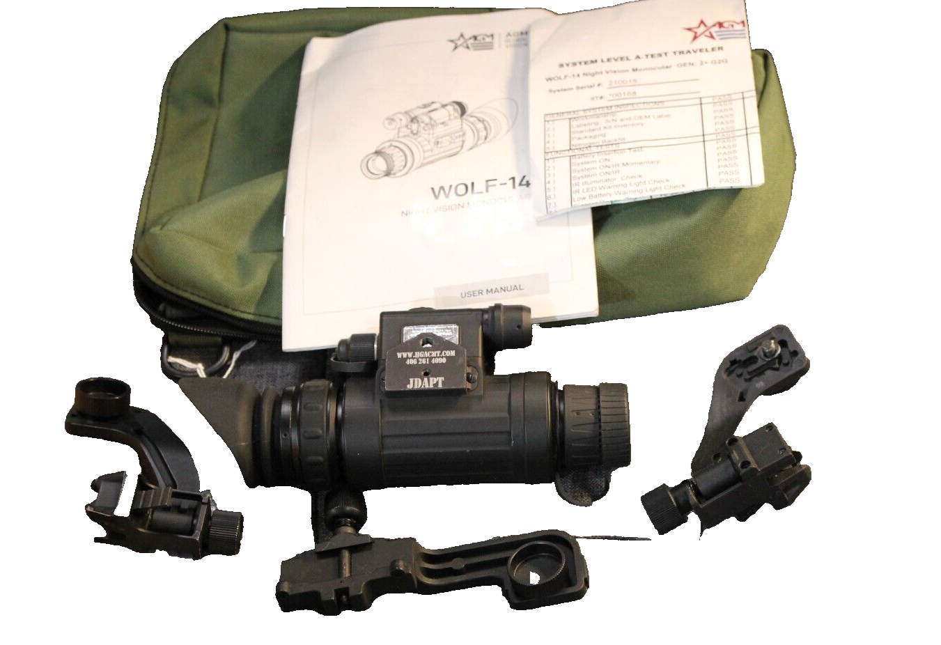 AGM WOLF-14 NL3 +Gen 2 Compact Rugged Night Vision Monocular (A1063) | eBay