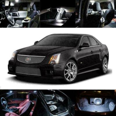 18Pcs White LED Interior Package Light Bulb Kit for Cadillac CTS CTS-V ...