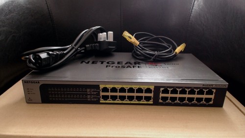 Netgear JGS524PE 24-Port Gigabit Switch with 12 Port PoE - No Rack ...