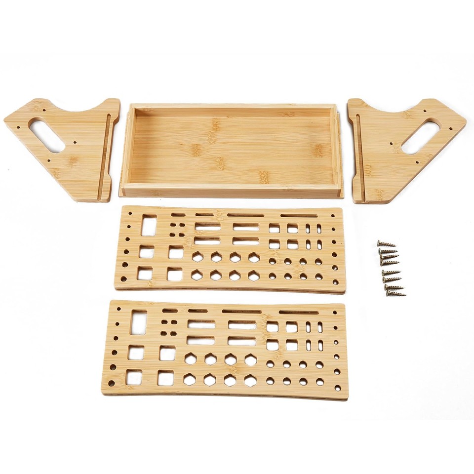 Bamboo Screwdriver Organizer Rack Desktop Tool Storage Holder | eBay