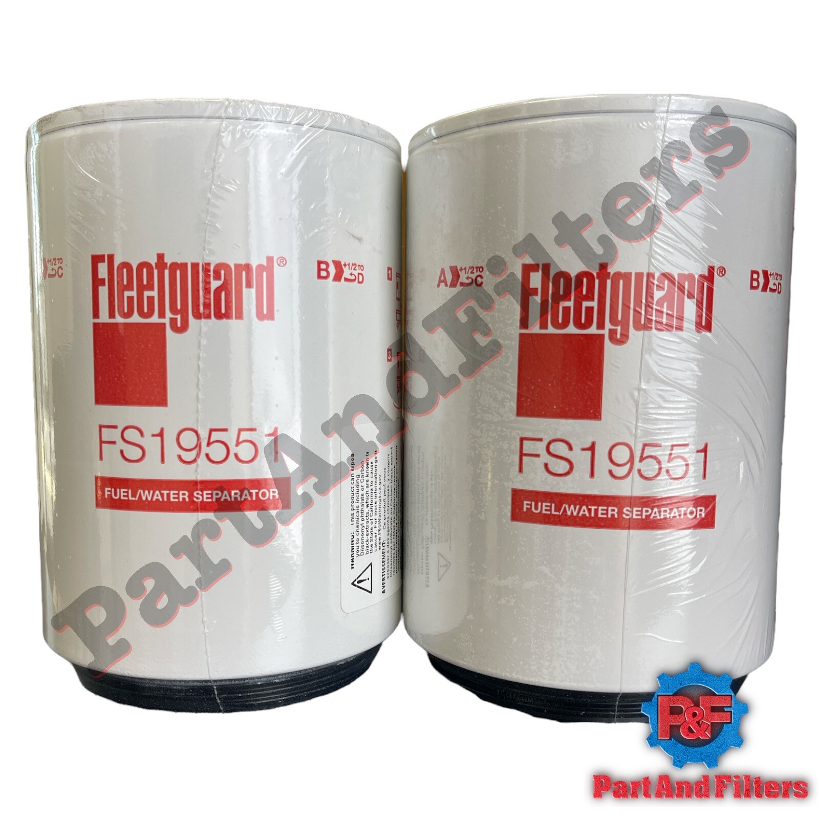 FLEETGUARD FS19551 - Fuel filter cross reference