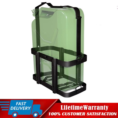 Jerry Gas Can Holder Metal Steel Tank Black 5.28 Gallons Gas Rack Fuel ...