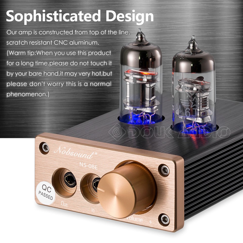 Nobsound Mini Vacuum Tube Headphone Amplifier Stereo HiFi Audio ...