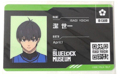 Blue Lock Museum ID Card Yoichi Isagi Soccer Anime Kodansha JAPAN | eBay UK