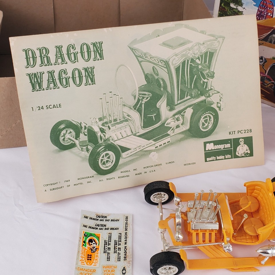 Monogram Dragon Wagon 1/24 Scale Model Vehicle - Partially Assembled w ...