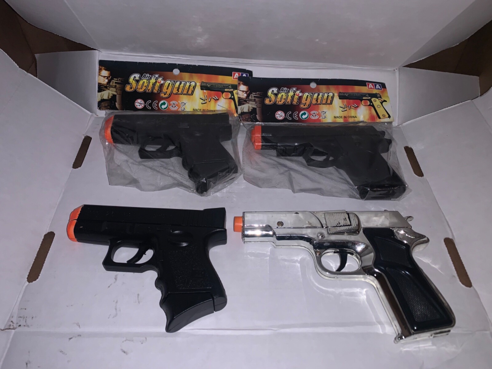 Softair COPY fidget toy Glock pistol collection, 3spring ,1 cap firing ...