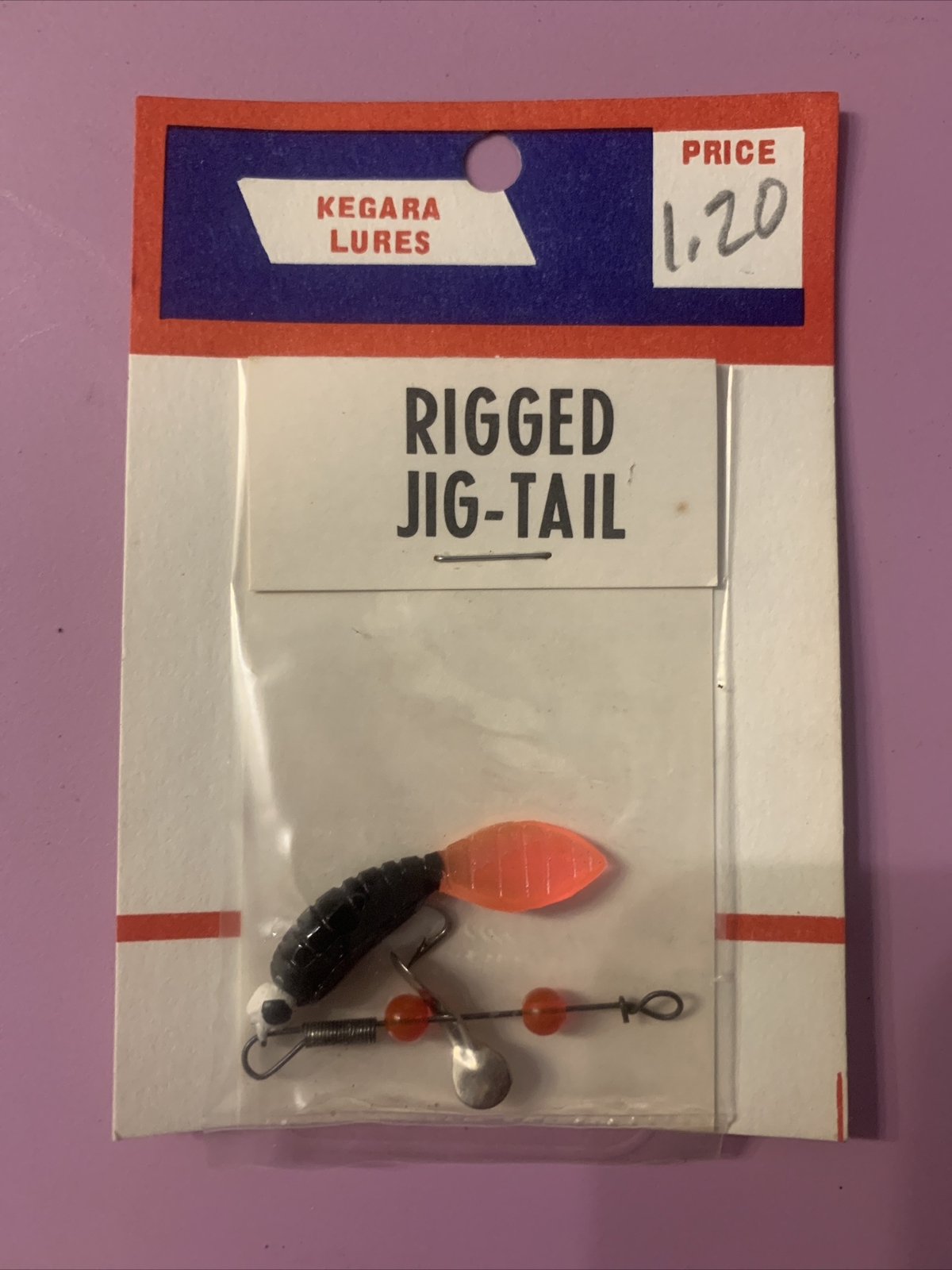 Rare Vintage Kegara Lures Rigged Jig Tail | eBay