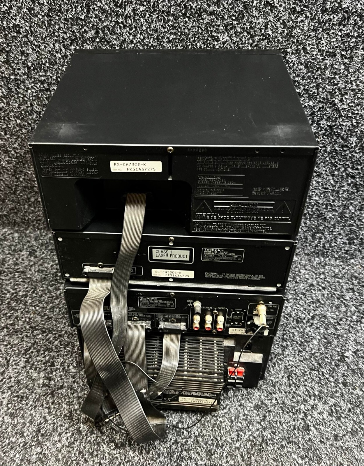 TECHNICS SE-CH530 Hi-Fi Amp RS-CH730 Tape Deck SL-CH530 CD ST-CH530 ...