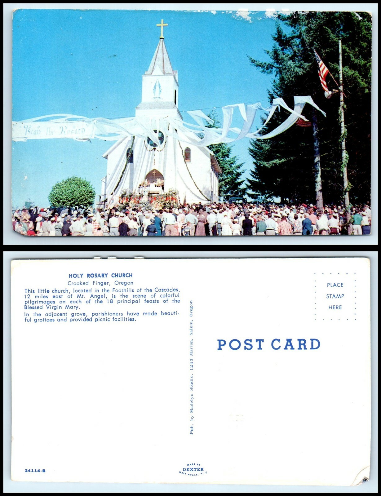 OREGON Postcard - Crooked Finger, Holy Rosary Church N8 | eBay