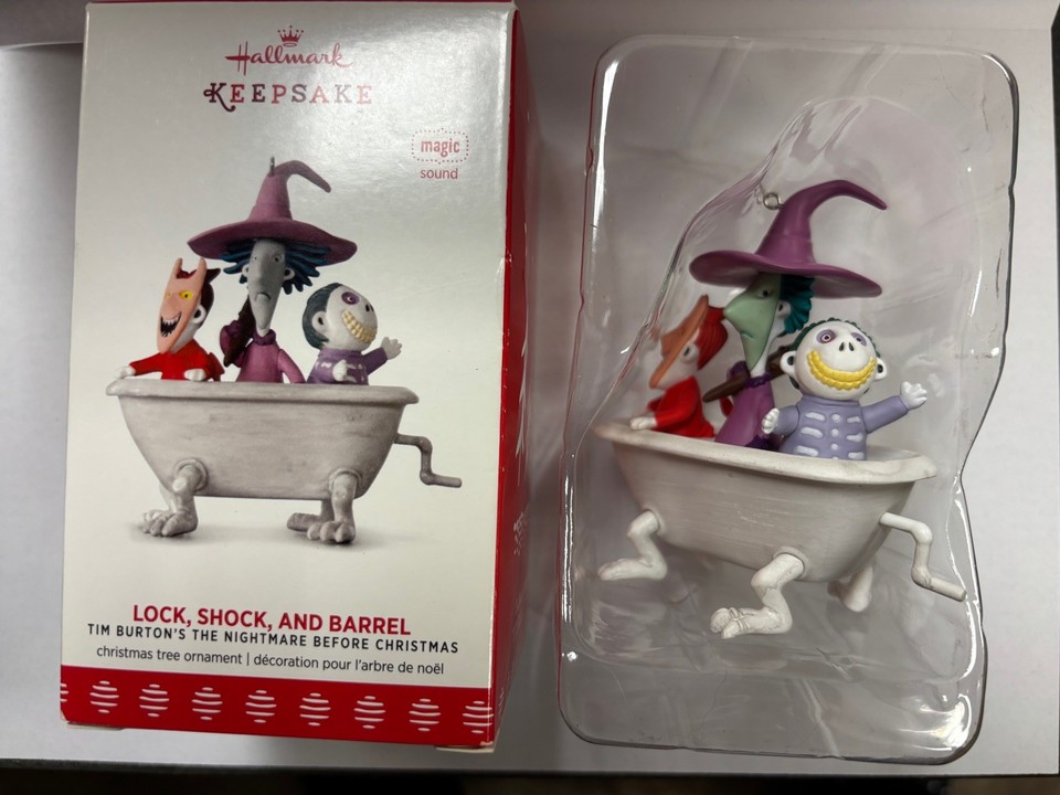 Hallmark Keepsake 2017 Lock Shock & Barrel Ornament Nightmare Before ...